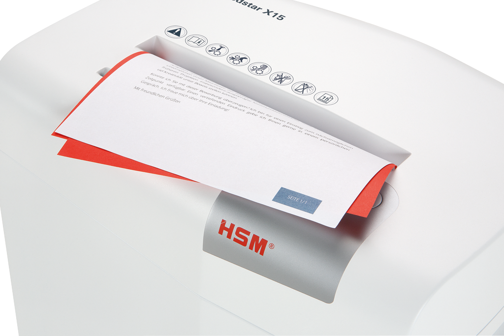 Zaawansowana niszczarka dokumentów HSM shredstar X15